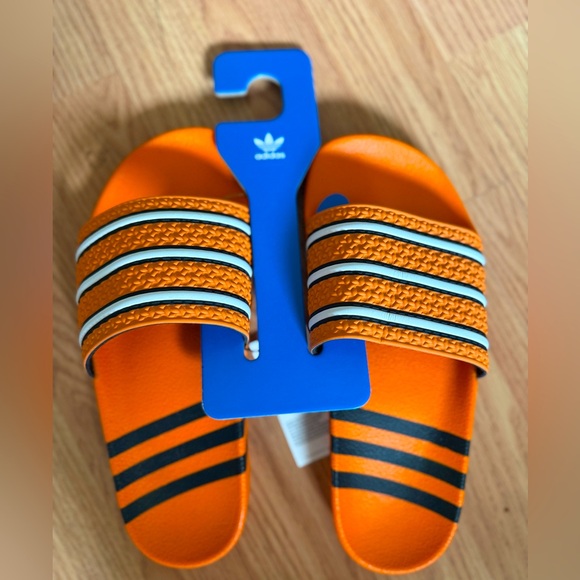 adidas | Shoes | Adidas Adilette Orange Slides | Poshmark